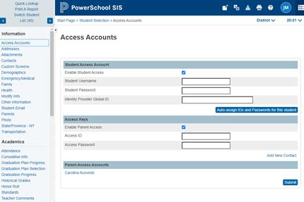 How To Create An Access ID And Password In Powerbabe SIS Cortevo Technologies