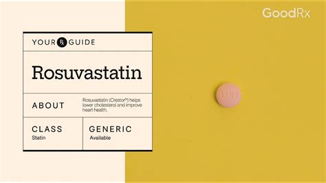 Rosuvastatin Crestor For Cholesterol How It Works How To Take It And Side Effects Goodrx