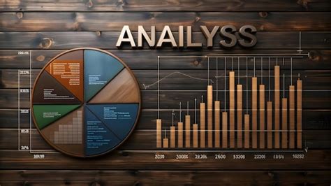 Flat Abstract Vector Illustration Of Pie Chart And Bar Graph With Analysis Concept In Smart