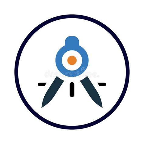 Compass Measure Precision Compass Drawing Compass Tool Icon Stock