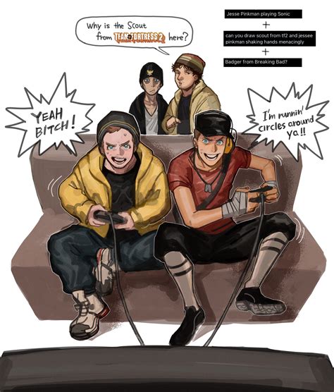 Scout Jesse Pinkman Red Scout Skinny Pete And Badger Sonic And 2