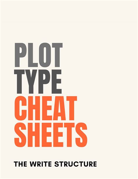 Free Pdf Get Our Plot Type Cheat Sheets