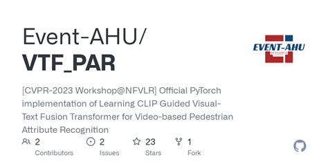 github event ahu vtf par [cvpr 2023 workshop nfvlr] official pytorch implementation of
