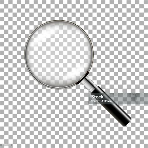 현실적인 돋보기 유리 투명 배경에서 벡터 일러스트 레이 션 돋보기 광학 기기에 대한 스톡 벡터 아트 및 기타 이미지 돋보기 광학 기기 루페 투명 배경 Istock