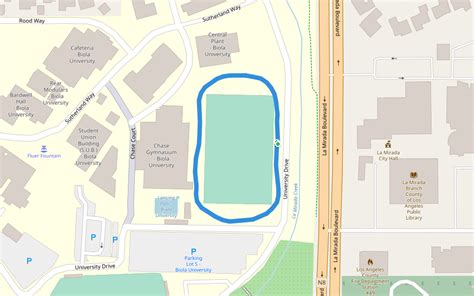 Biola University In California Walking Map