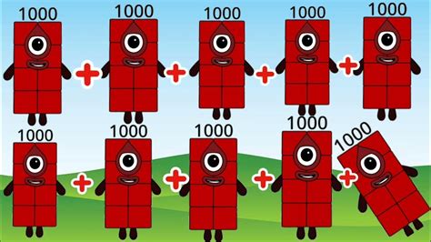 Numberblocks Adding Up To 10 Giant Numbers Addition Of Big Numbers