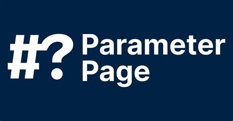 Parameter Page — A Web App To Create A Simple Webpage Where The Content