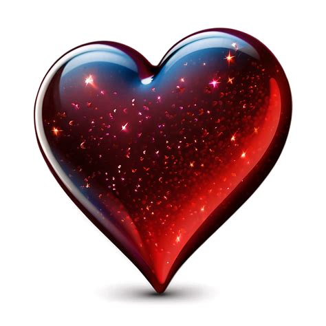 Download Sparkling Red Heart Emoji Png 06262024