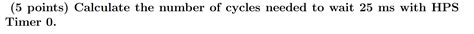 Solved 5 Points Calculate The Number Of Cycles Needed To
