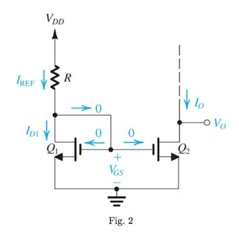 Solved Given VDD V and using IREF μΑ design Chegg com