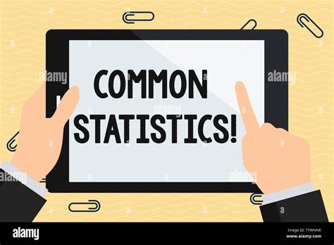 Conceptual Hand Writing Showing Common Statistics Concept Meaning Used