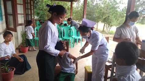 မိုင်းလုံမြို့တွင် အသက် ၅ နှစ်မှ ၉ နှစ်အတွင်းရှိ ကလေးငယ် ၂၆၁ ဦးကို ဂျပန်ဦးနှောက် အမှေးရောင