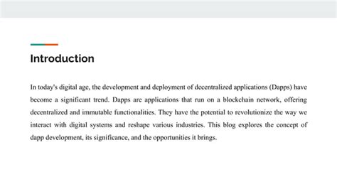 Dapp Development Pioneering The Next Generation Of Digital Interactions Pptx