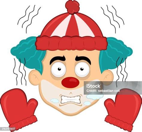 벡터 일러스트 레이 션 머리 캐릭터 시골뜨기 만화 모자 장갑 떨리는 겨울 감기 감기 치료제에 대한 스톡 벡터 아트 및 기타 이미지 감기 치료제 개인 장식품 겨울