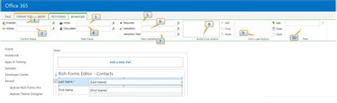 Behavior Tab Lightning Forms 1