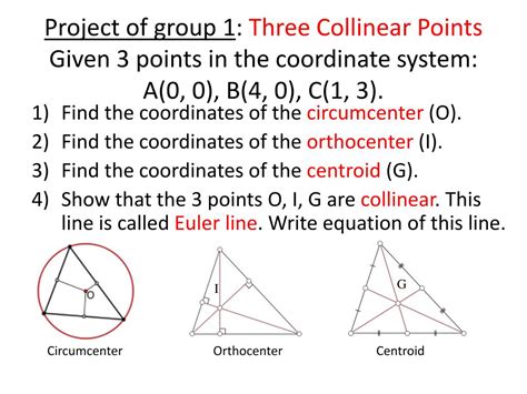Ppt Find The Coordinates Of The Circumcenter O Find The