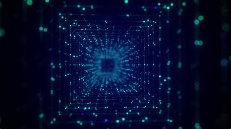 Premium Photo Abstract Particle Flow In Cyberspace Futuristic 3d Portal Digital Technology Web