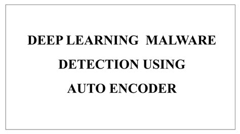 Malware Detection Ppt For Vtu Project And Other Final Year Project Pptx