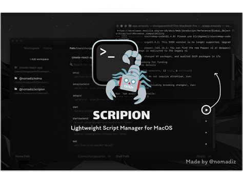 GitHub Chungquantin Scripion Scripion Is A Lightweight Desktop Script Manager For MacOS