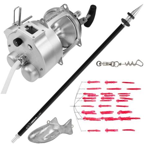 Gemlux Dredge Boom And Hooker Electric Penn International Int130 Reel