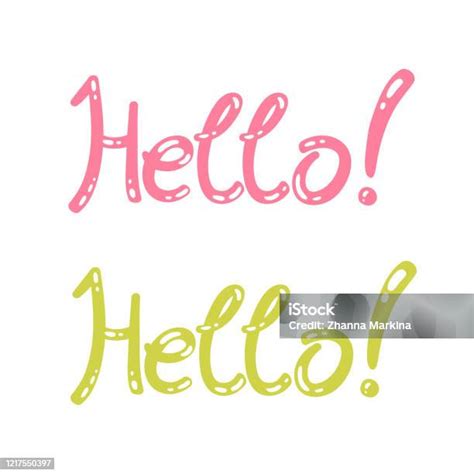 안녕하세요 글자 서예 분리 가리기에 대한 스톡 벡터 아트 및 기타 이미지 가리기 개념 개성 개념 Istock