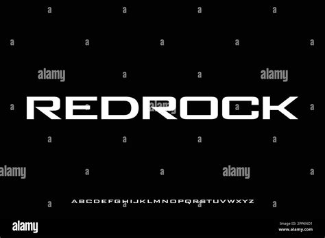 Luxury Futuristic Wide Display Font Vector Stock Vector Image And Art Alamy