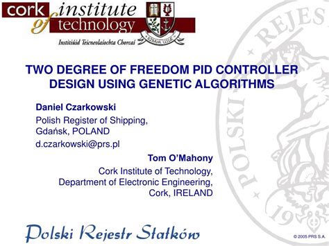 Ppt Two Degree Of Freedom Pid Controller Design Using Genetic Algorithms Powerpoint