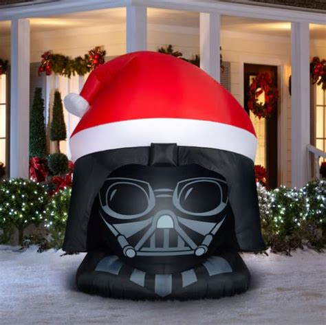 Amazon Com Star Wars 8 Ft LED Darth Vader Head Christmas Inflatable Patio Lawn Garden