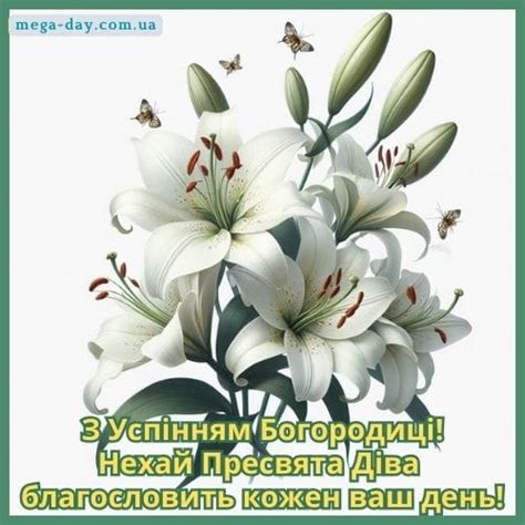 Привітання з Успінням Пресвятої Богородиці