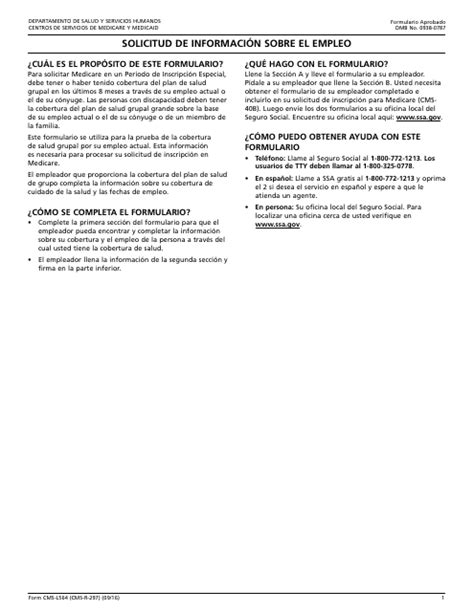 Formulario Cms L564 Fill Out Sign Online And Download Fillable Pdf