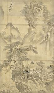丁野夫李白觀瀑図 文化遺産オンライン
