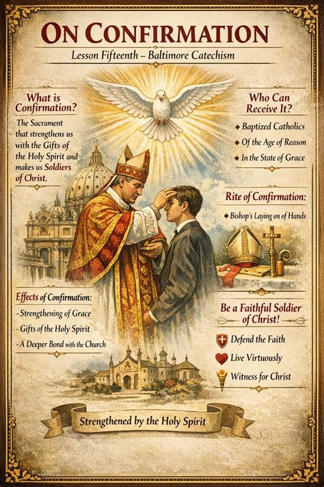 𝐑𝐄𝐂𝐂𝐈𝐒 𝗢𝗡 𝗖𝗢𝗡𝗙𝗜𝗥𝗠𝗔𝗧𝗜𝗢𝗡 Lesson Fifteenth Baltimore Catechism