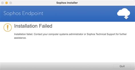 Macos Monterey Sophos Endpoint Client Installation Failed Discussions Sophos Endpoint