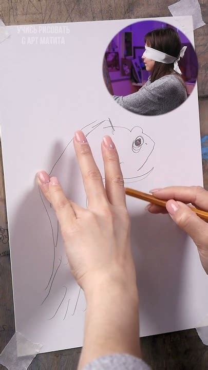 Рисую рыбку 🐟 с закрытыми глазами урокирисования рисование Youtube