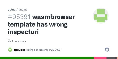 Wasmbrowser Template Has Wrong Inspecturi Issue Dotnet Runtime GitHub