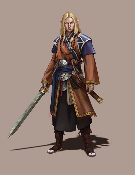 Artstation Elven Monk Diego Vila Concept Art Characters