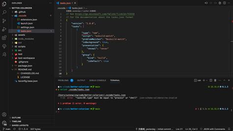 tasks[0] type must be equal to process or shell · issue 1639 · microsoft vscode eslint