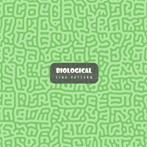 Organic Biological Turing Lines Pattern Stock Illustration