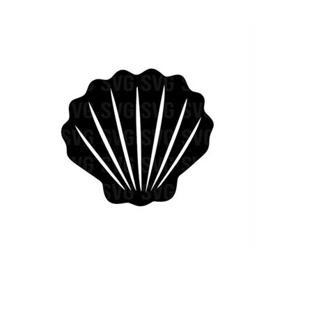 Seashell Svg Seashell Silhouette Svg Seashell Cricut File Inspire