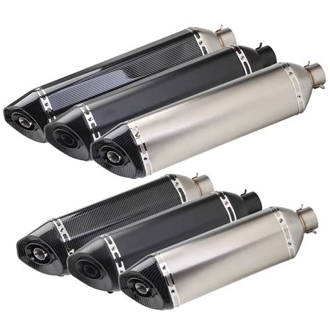 570mm470mm 입구 51mm 오토바이 배기 머플러 파이프 Db 킬러 오토바이 핏바이크 머플러 이스케이프 모토 범용 Tmax 등motorcycle Exhaust