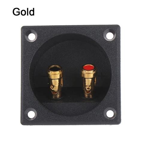 Spring Speaker Terminal Round Spring Cup Subwoofer Plug Stereo Terminal Connector Boxes Gold