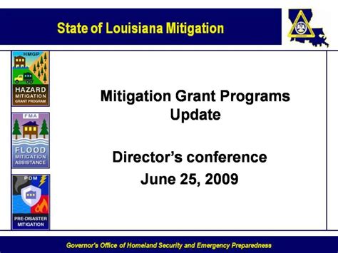 PPT Mitigation Grant Programs Update PowerPoint Presentation Free Download ID