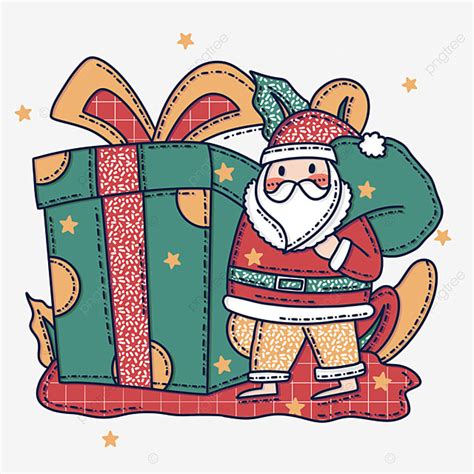 만화 일러스트 핸드 드로잉 크리스마스 요소 선물 손으로 그린 전통 크리스마스 이브 선물 크리스마스 Png 일러스트 및 Psd 이미지 무료 다운로드 Pngtree