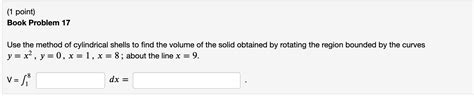 solved 1 point book problem 17 use the method of