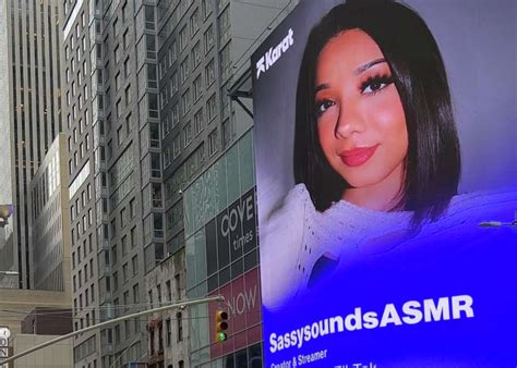 Ct Asmr Tiktok Youtube Star Featured On Times Square Billboard