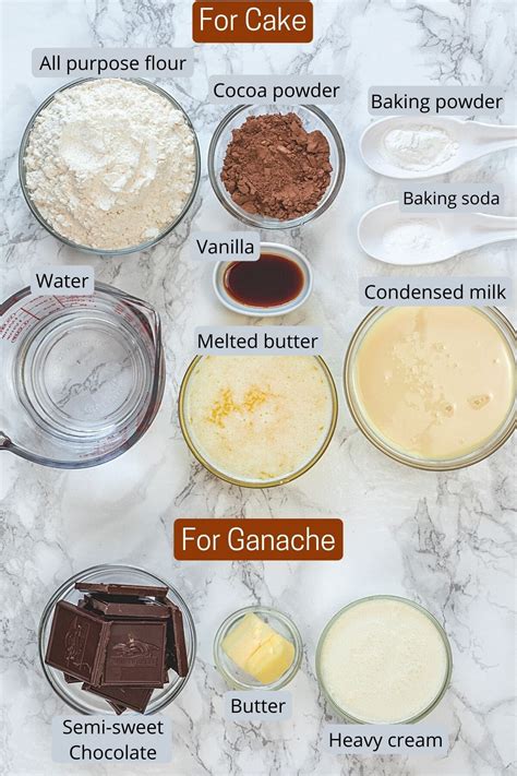 Cake Ingredients List Chocolate At Patrick Drago Blog