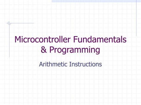 Ppt Microcontroller Fundamentals And Programming Powerpoint Presentation Id 3412161