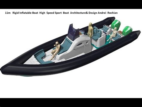 11m Rib High Speed Stepped Hull Boat Concept Design Andrei Rochian