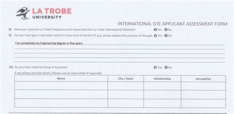 Genuine Temporary Entrant Gte Statement Australia Sample