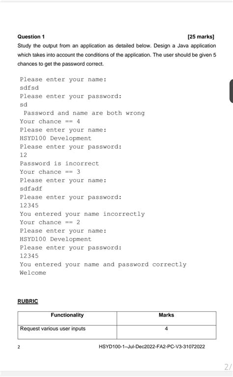 Solved Question 1 25 Marks Study The Output From An